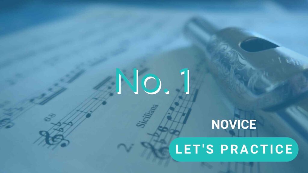 Let’s practice no. 1 for novice players - The Flute Practice