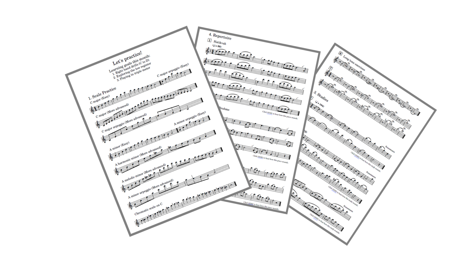 Let’s Practice, Together! (Early Intermediate) - The Flute Practice