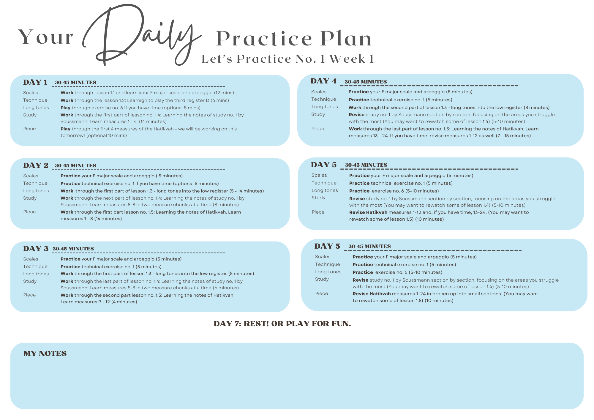 Let’s Practice, Together! (Early Intermediate) - The Flute Practice